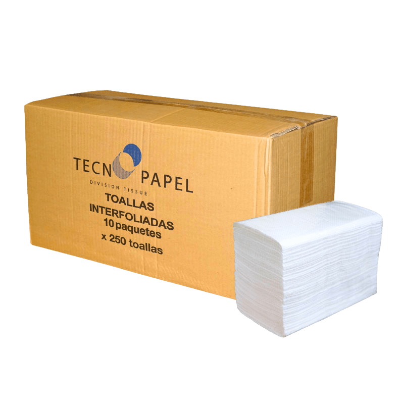 TOALLA DE PAPEL INTERFOLIADA TECNOPAPEL H/S 18 PACK X 250 HJ - BRISSA